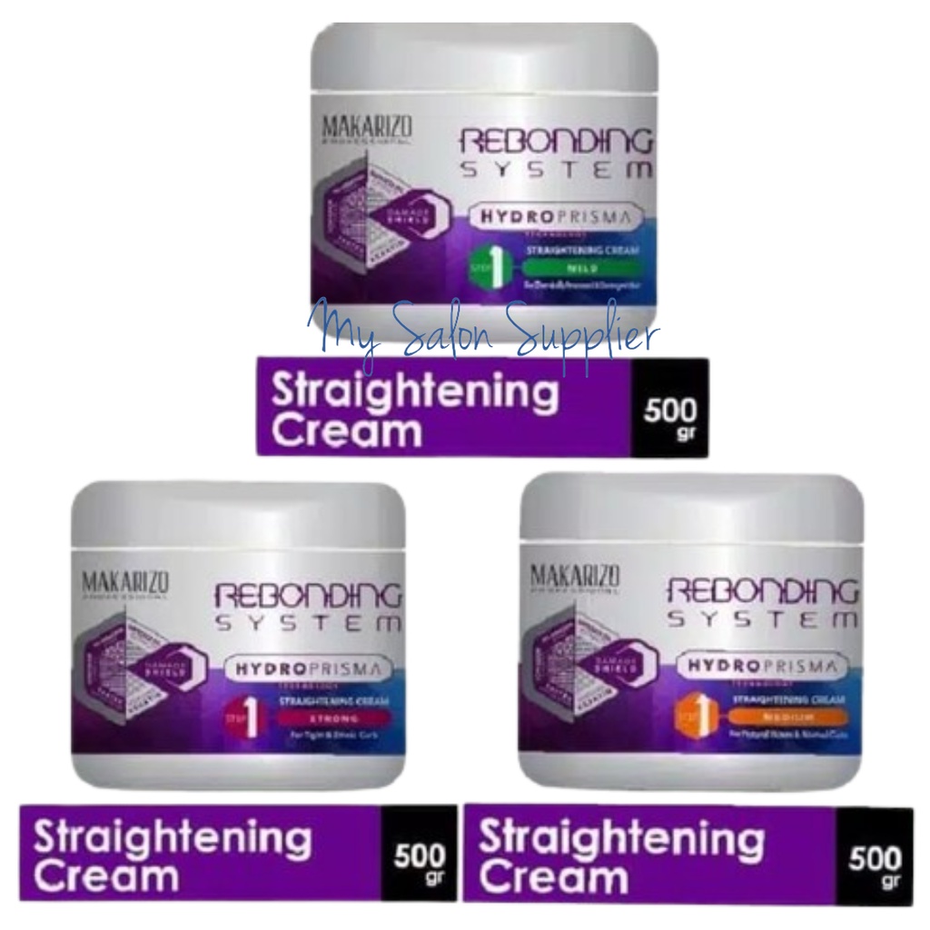 Jual Makarizo Rebonding Hydro Prisma Straightening Cream Step 1 500ml ...