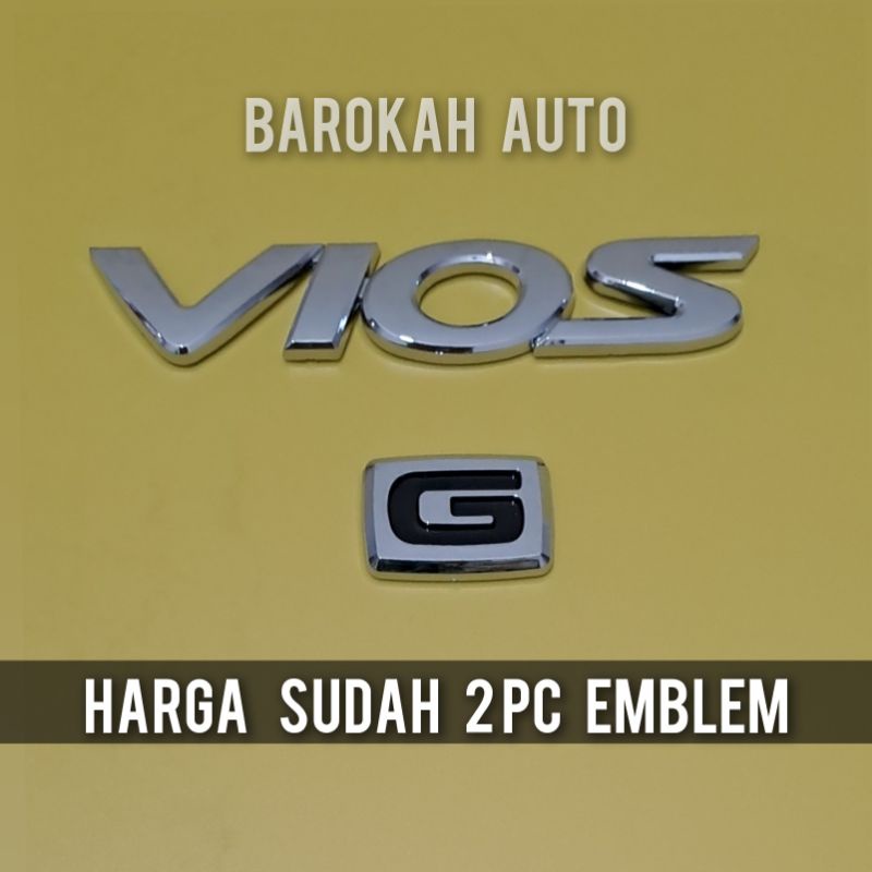 Jual vios logo mobil emblem vios gen 2 harga sudah 2pc emblem | Shopee ...