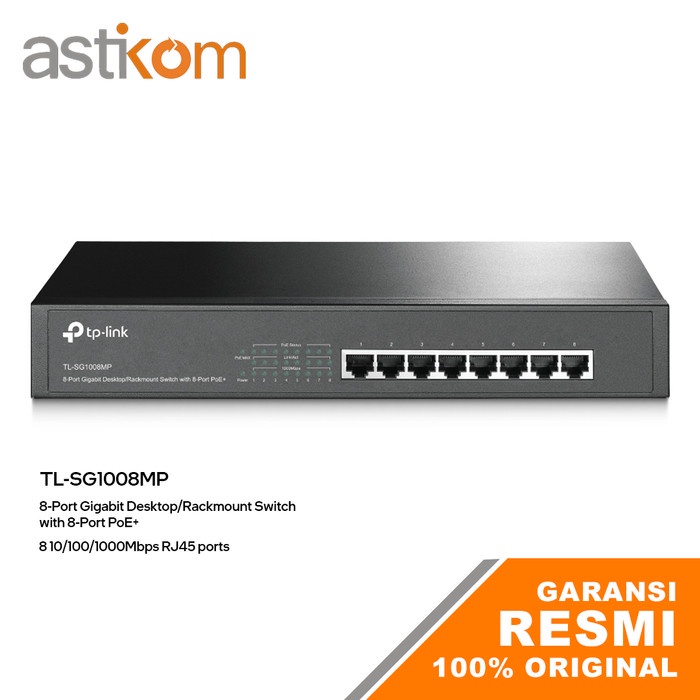 Jual Tp-link TL-SG1008MP 8 Port Gigabit Desktop/Rackmount Switch 8Port ...