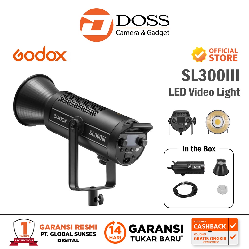 Jual Godox SL300III Godox SL 300III LED Video Light | Shopee Indonesia