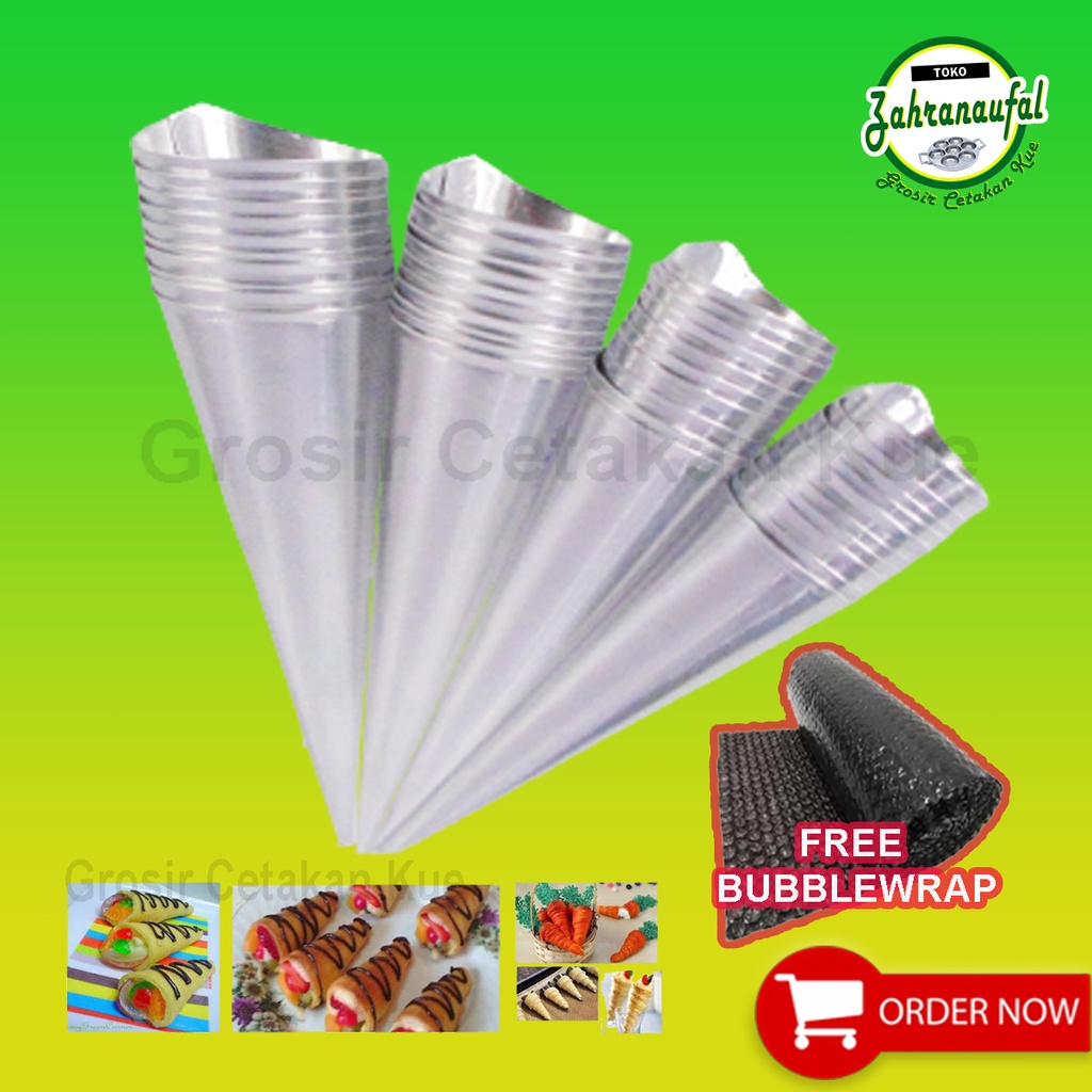 Jual PER 10 PCS - CETAKAN CUM CUM / CUMCUM / KERUCUT / CORNETO / ROTI ...