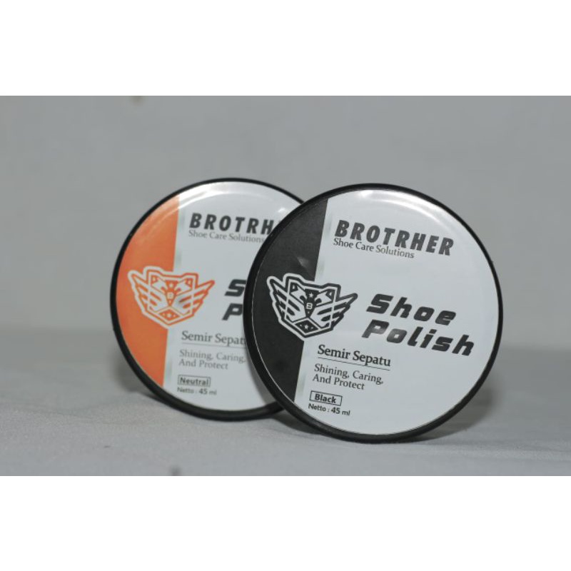 Jual Semir Sepatu brotrher shoe polish Hitam Dan Netral Merk Brotrher ...