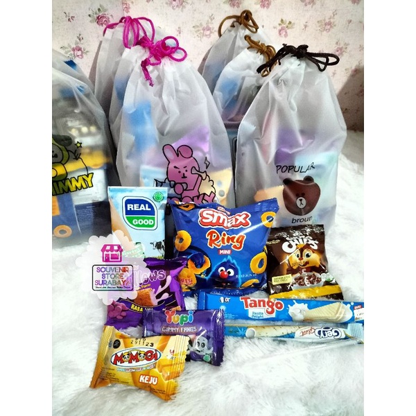 Jual Snack Pouch || Paket snack simple || Snack ultah hemat || Hampers snack pouch | Shopee ...