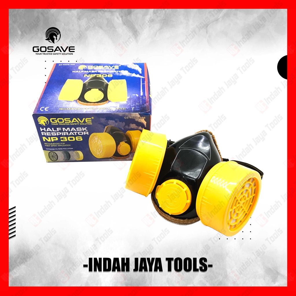 Jual Masker Obat Double GOSAVE NP 306 / Tabung Ganda / Chemical ...