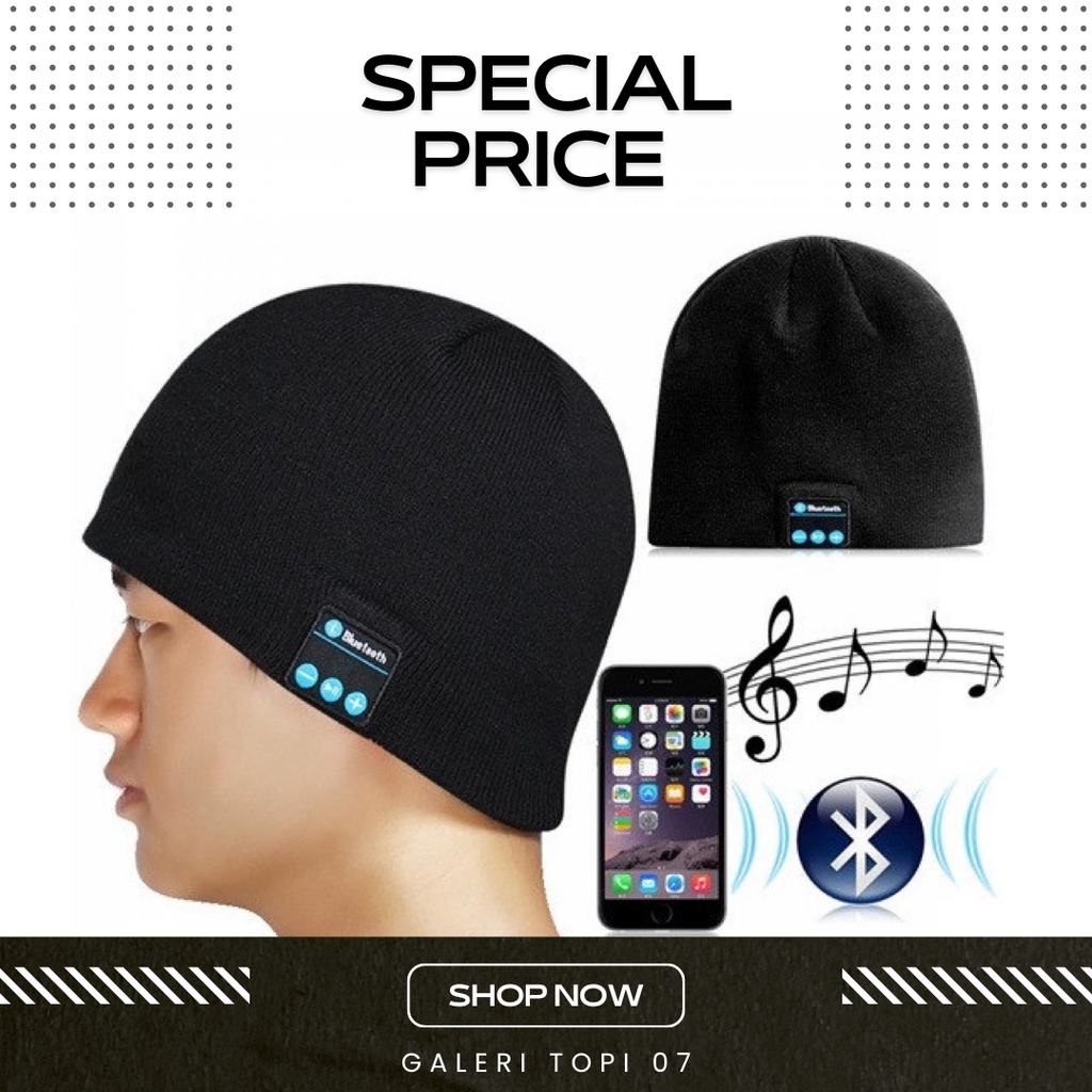 Jual Kupluk bluetooth Music Original Kupluk Bluetooth Knit Beanie with ...