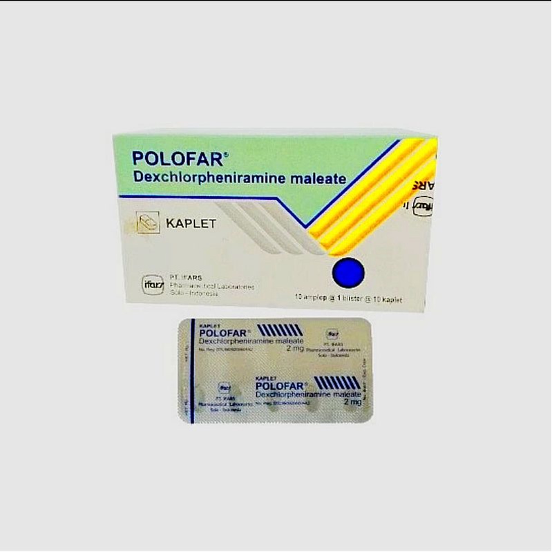 Jual POLOFAR BOX ISI 100 KAPLET OBAT GATAL ALERGI | Shopee Indonesia