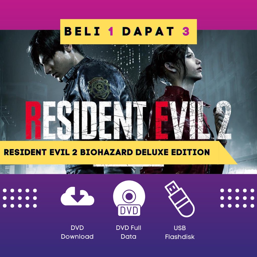 Jual RESIDENT EVIL 2 / BIOHAZARD RE2 DELUXE EDITION | Game PC Original | Shopee Indonesia