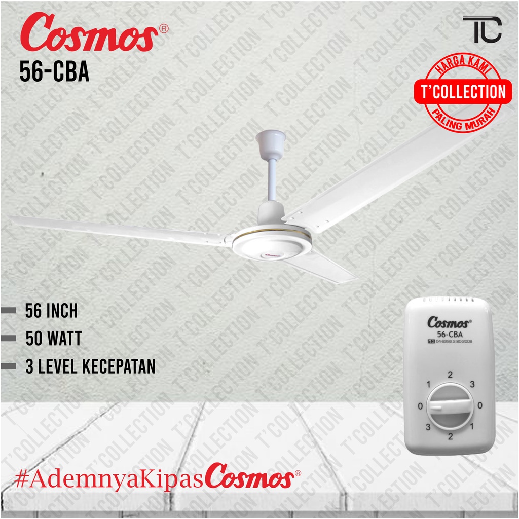Jual COSMOS Kipas Angin Baling Ceiling Fan 56 Inch 56-CBA | Shopee ...