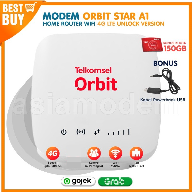Jual MODEM ORBIT STAR A1 FANTASIX ADVAN MODEM HOME ROUTER 4G WIFI ...