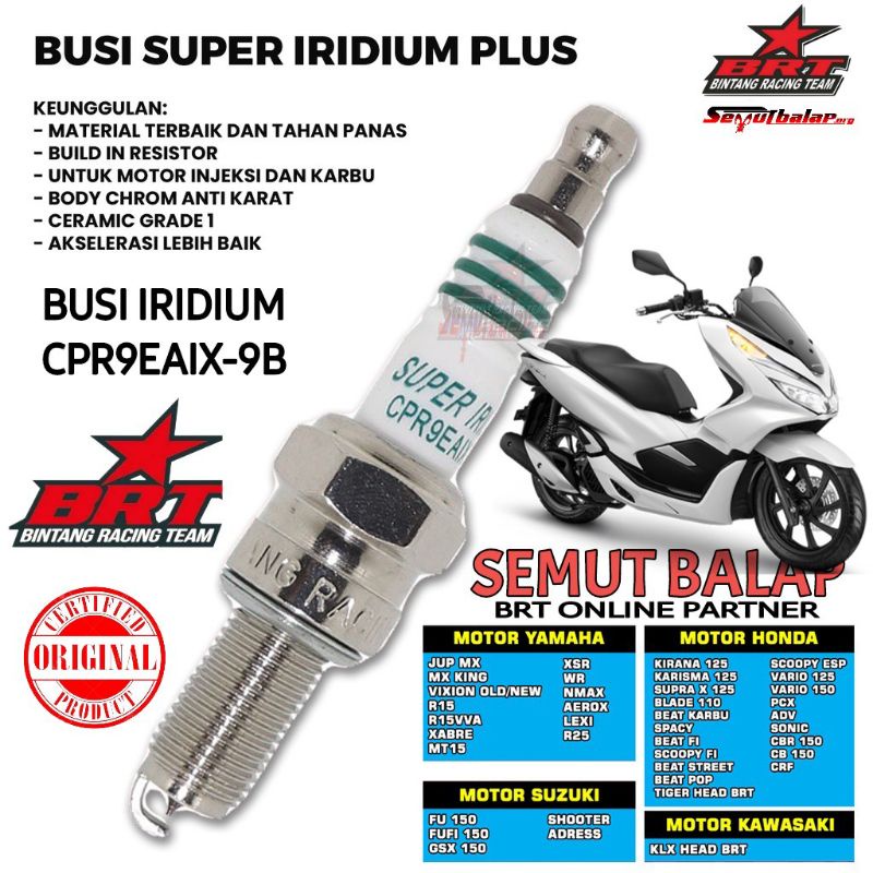 Jual BUSI PCX 150 BUSI PCX 160 BUSI SUPER IRIDIUM PLUS BRT RACING ORIGINAL | Shopee Indonesia