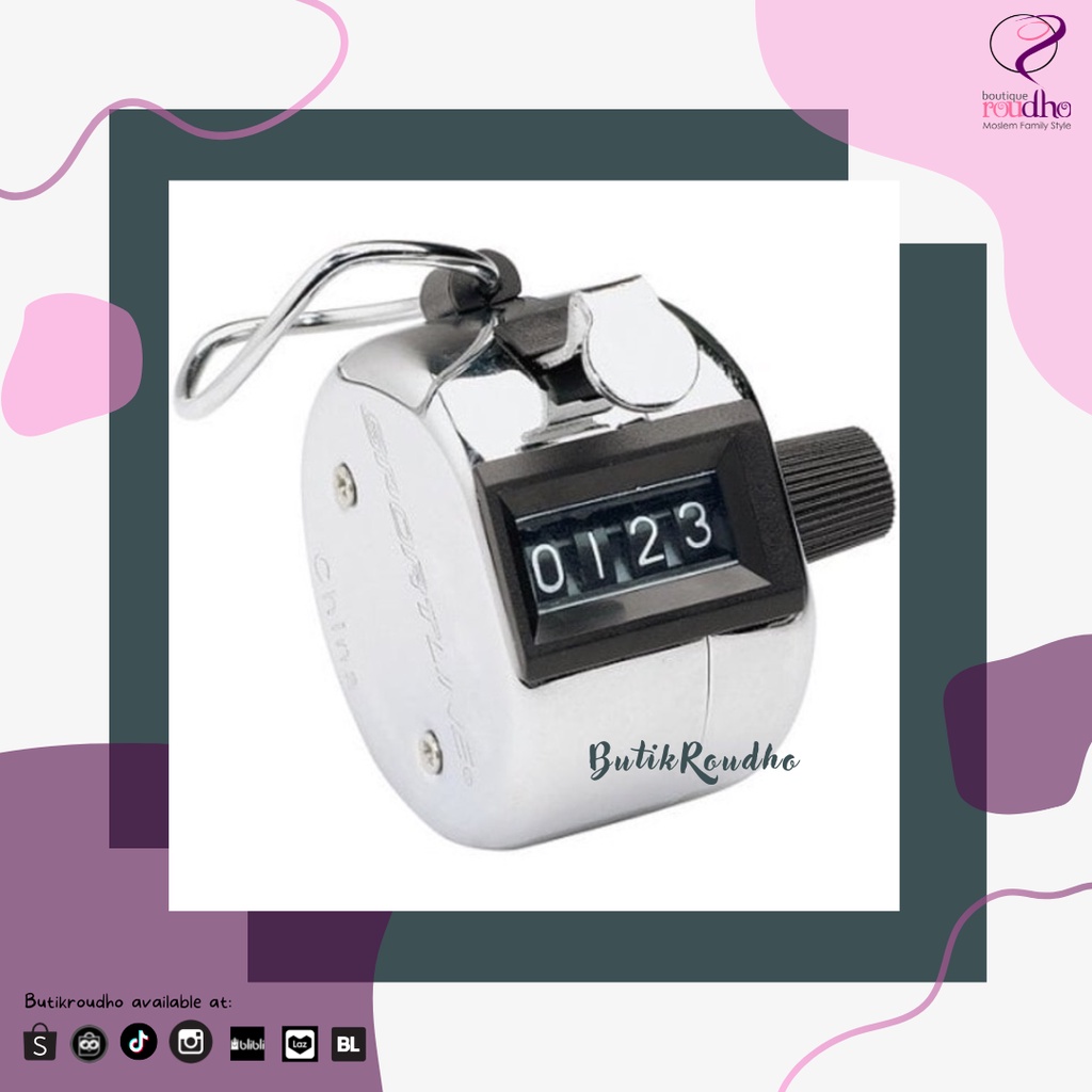 Jual Hand Tally counter besi / tasbih manual besi | Shopee Indonesia
