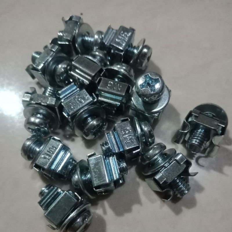Jual cage nut m6 baut rack server dan hardcase cagenut | Shopee Indonesia