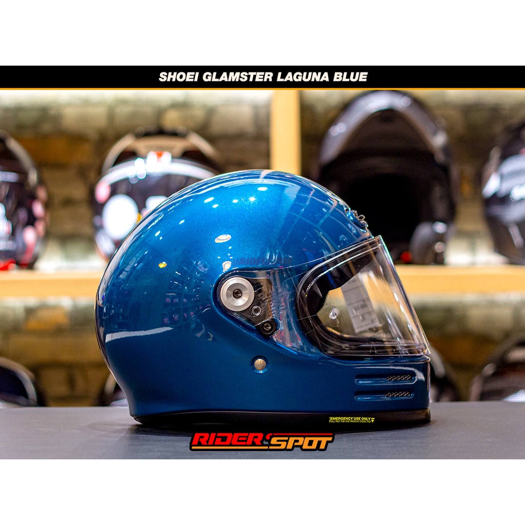 Jual Helm SHOEI Glamster Laguna Blue Full Face Helmets Original Japan ...