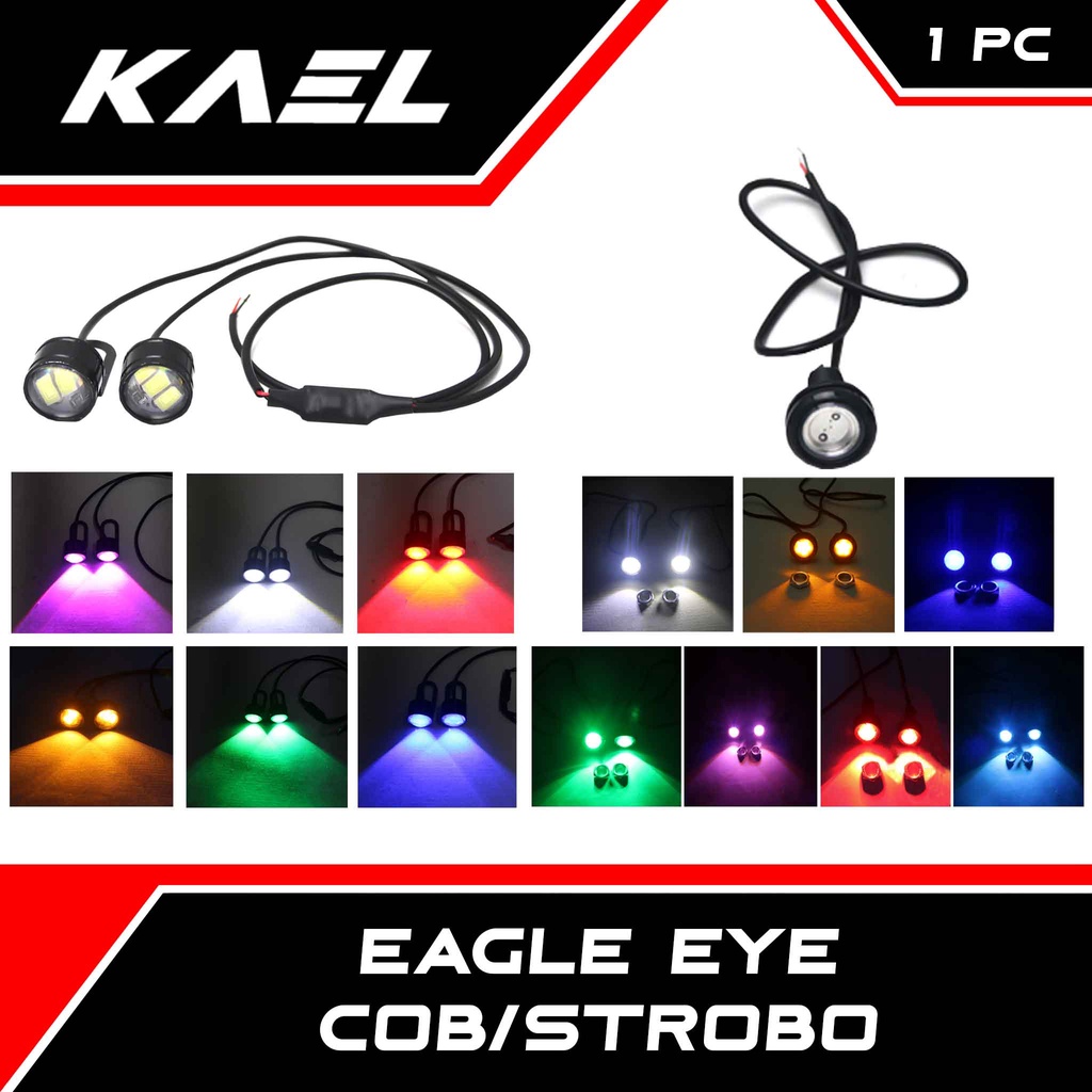 Jual Eagle Eye COB Strobo Mata Elang 3 LED Putih Hijau Kuning Merah ...