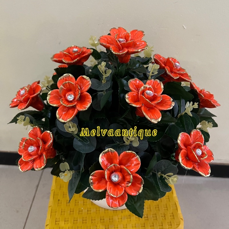 Jual Rangkaian Bunga Keramik Italy Capodimonte 14 tangkai (boleh ...