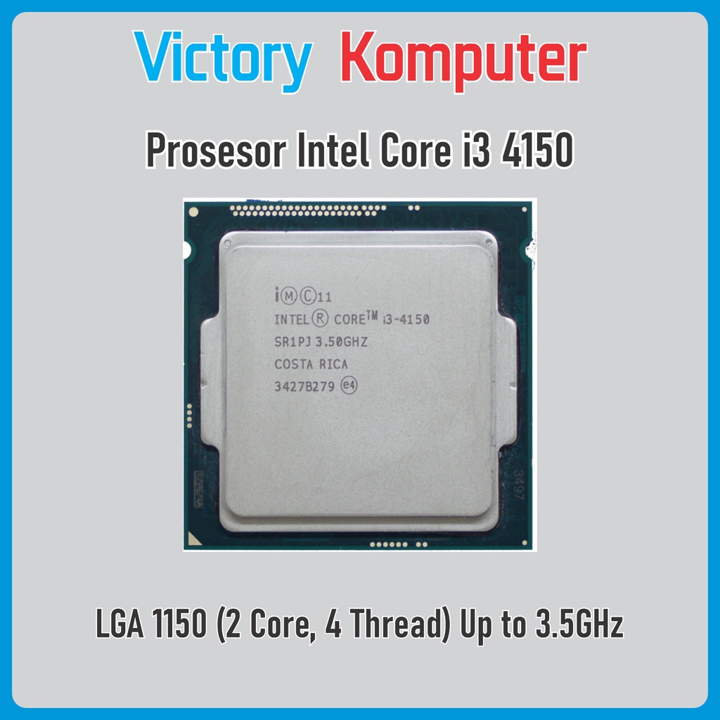 Jual Prosesor Intel Core i3 4150 Tray Processor Intel LGA1150 Gen 4th ...