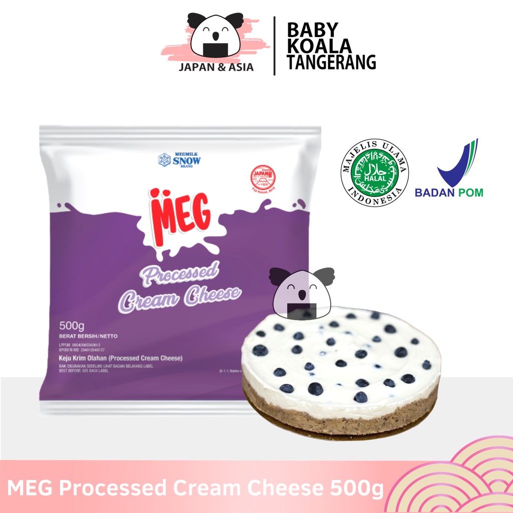 Jual MEG CHEESE Processed Cream Cheese 500g Halal | Shopee Indonesia