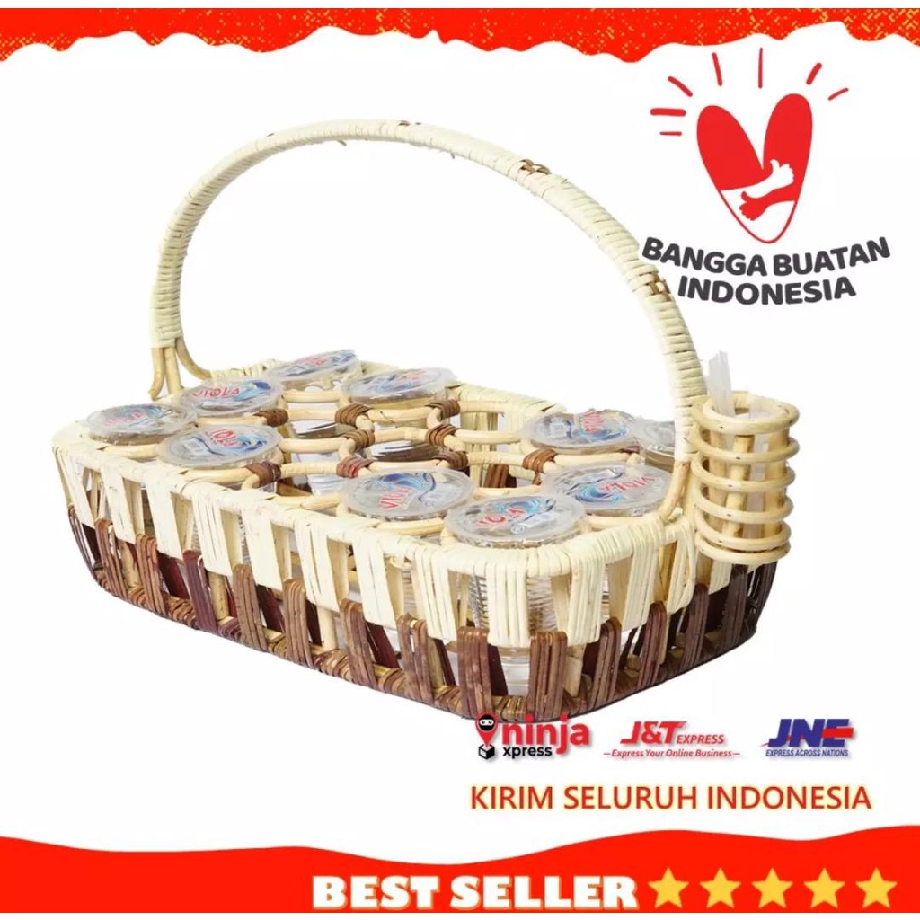 Jual Keranjang Tempat Air Minum Aqua Gelas Air Mineral Cup / Keranjang ...