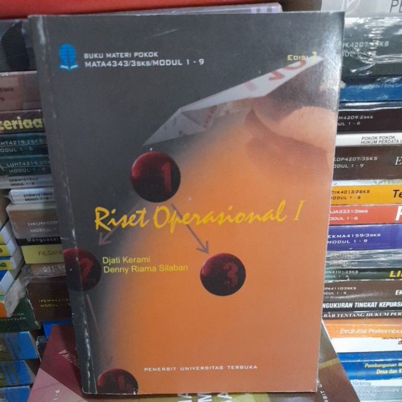Jual buku riset operasional 1 by Prof. Dr. Djati Kerami | Shopee Indonesia