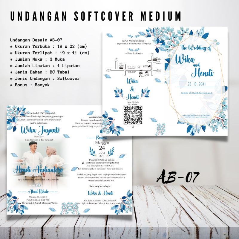Jual Undangan pernikahan banyak bonus undangan website desain AB Series ...