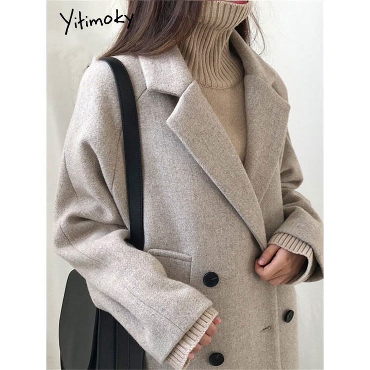 Jual POCKET LONG COAT / LONG BLAZER COAT/ LONG COAT WANITA/ BLAZER ...