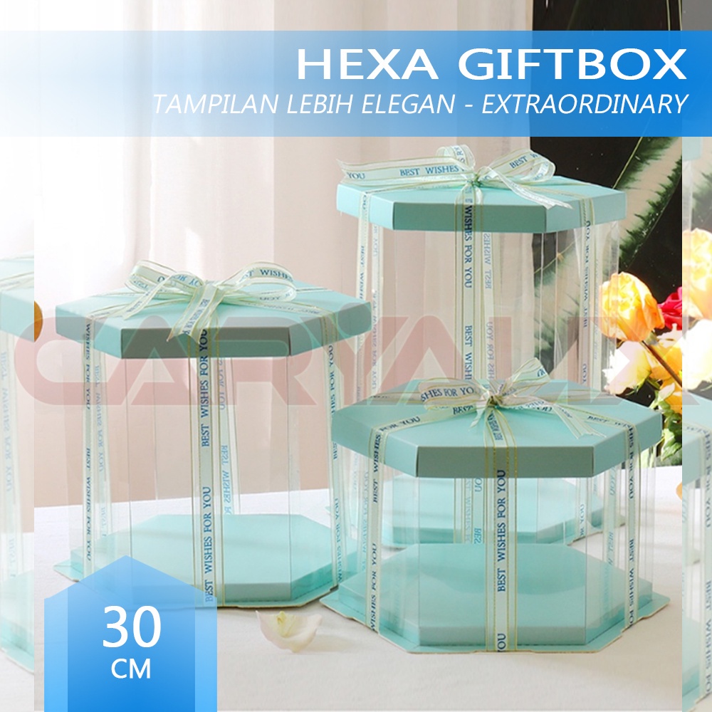 Jual Cake Box / Kotak Kue / Giftbox Hexagon / Segi Enam 30 cm ...