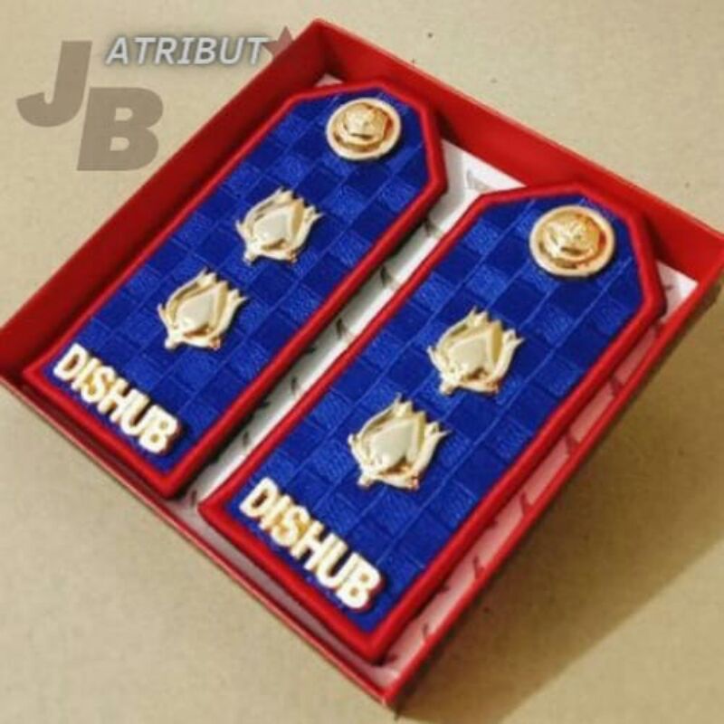 Jual pangkat dishub PDU 4A lis bordir merah | Shopee Indonesia