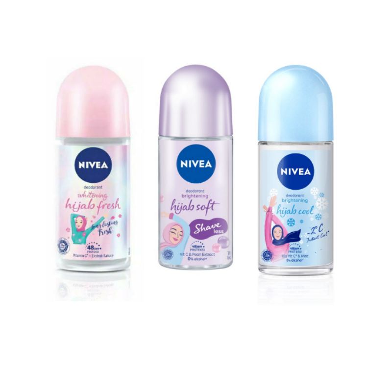 Jual NIVEA Deo Roll On 50ml Hijab Series | Shopee Indonesia