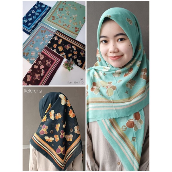 Jual Waffa Hijab | Voal Motif Lasercut LV Series | Shopee Indonesia