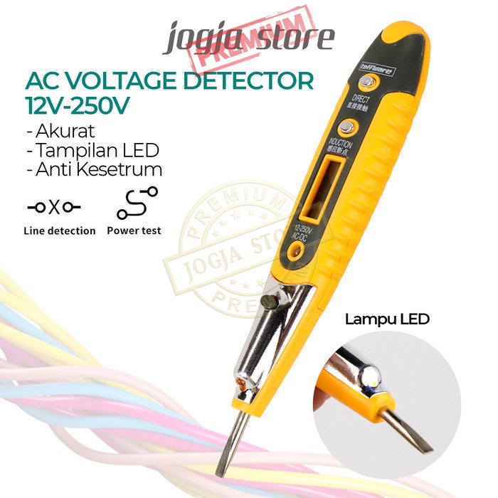 Jual Tespen AC Non Contact Kabel-Arus Listrik 12V-250V Test Pen VD700 ...