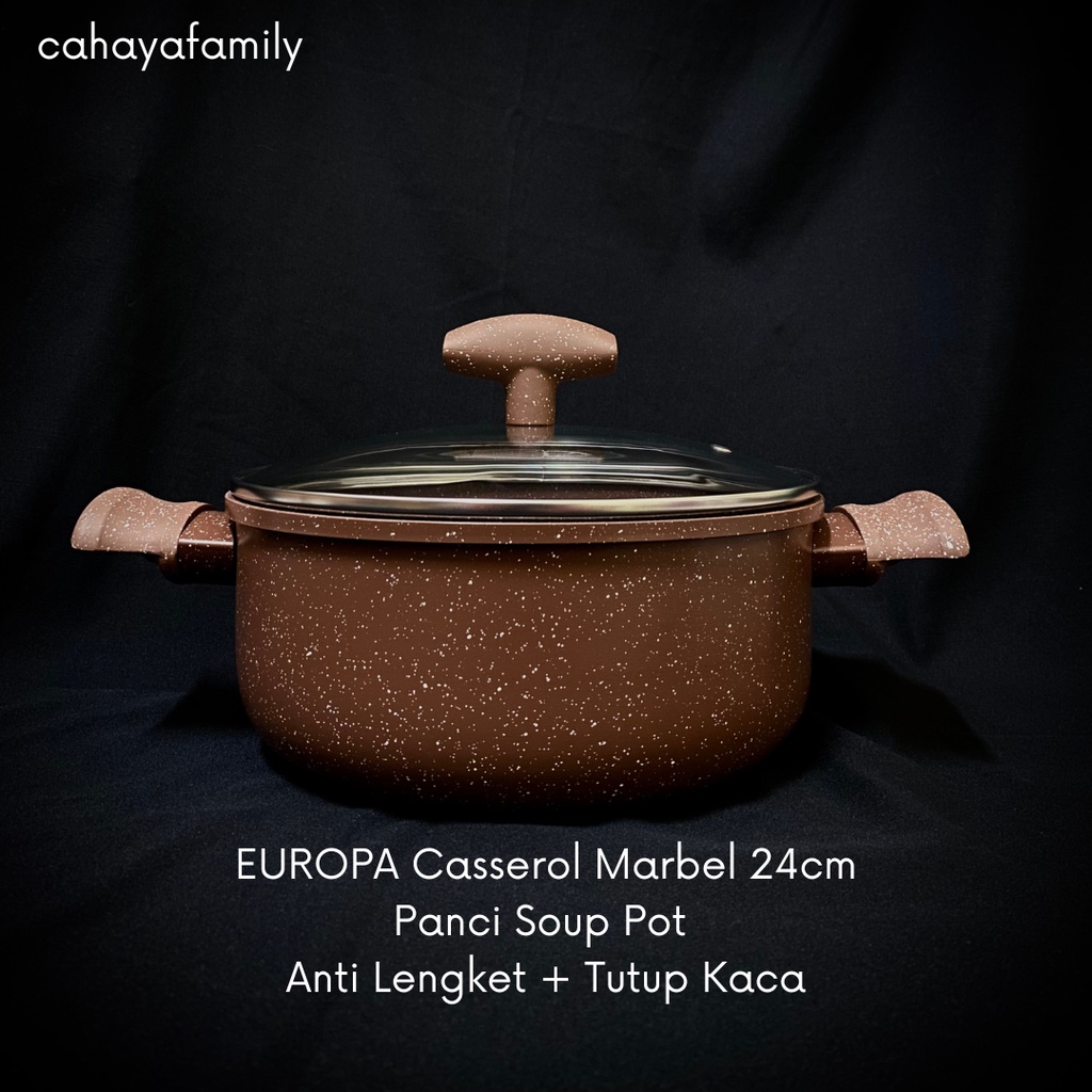 Jual Panci EUROPA Casserol Marbel 24cm Panci Soup Pot | Shopee Indonesia