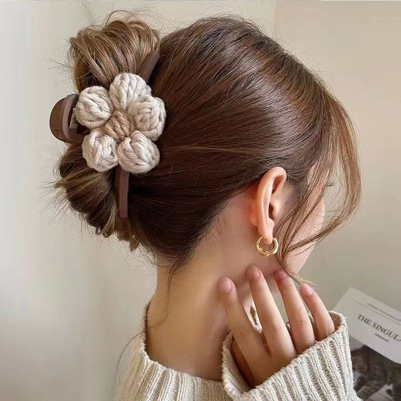 Jual Caliloops Jepit Rambut Wol Bunga Jedai Korea Dewasa Polos Bea ...