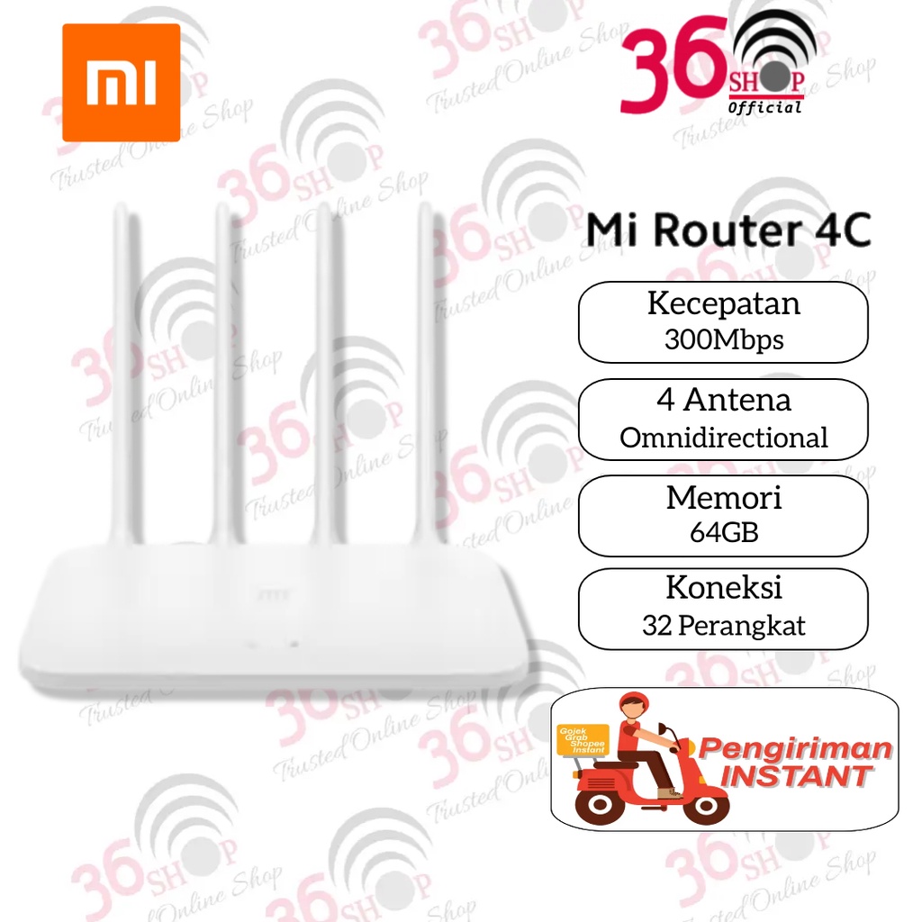 Jual Xiaomi Mi Router 4c 300mbps 4 Antena Shopee Indonesia
