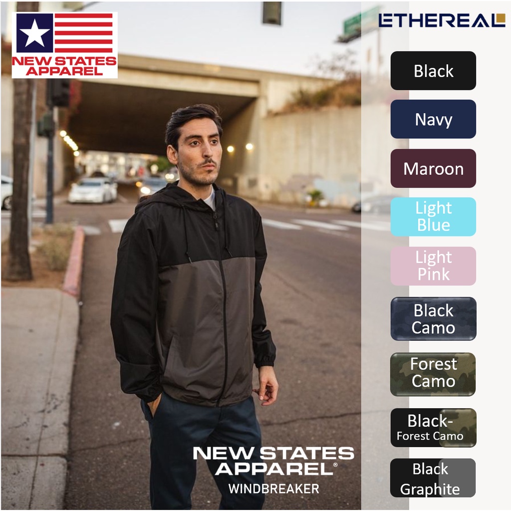 Jual Jaket Polos Windbreaker New States Apparel NSA Tahan Anti Air ...