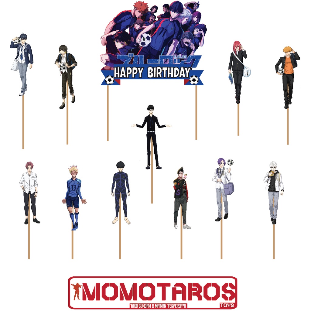 Jual Topper cake Blue Lock isi 12 pcs | Shopee Indonesia