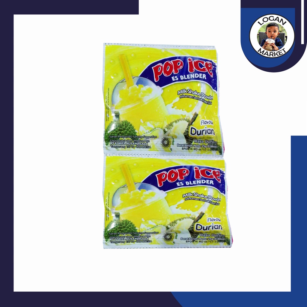 Jual Pop Ice Es Blender Durian Renceng 10 Pcs Sachet 25gram 25 gram ...