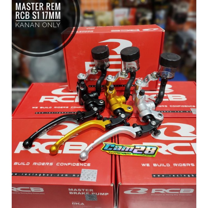 Jual Master Rem Racing boy RCB S1 Hitam biru silver gold blue | Shopee ...