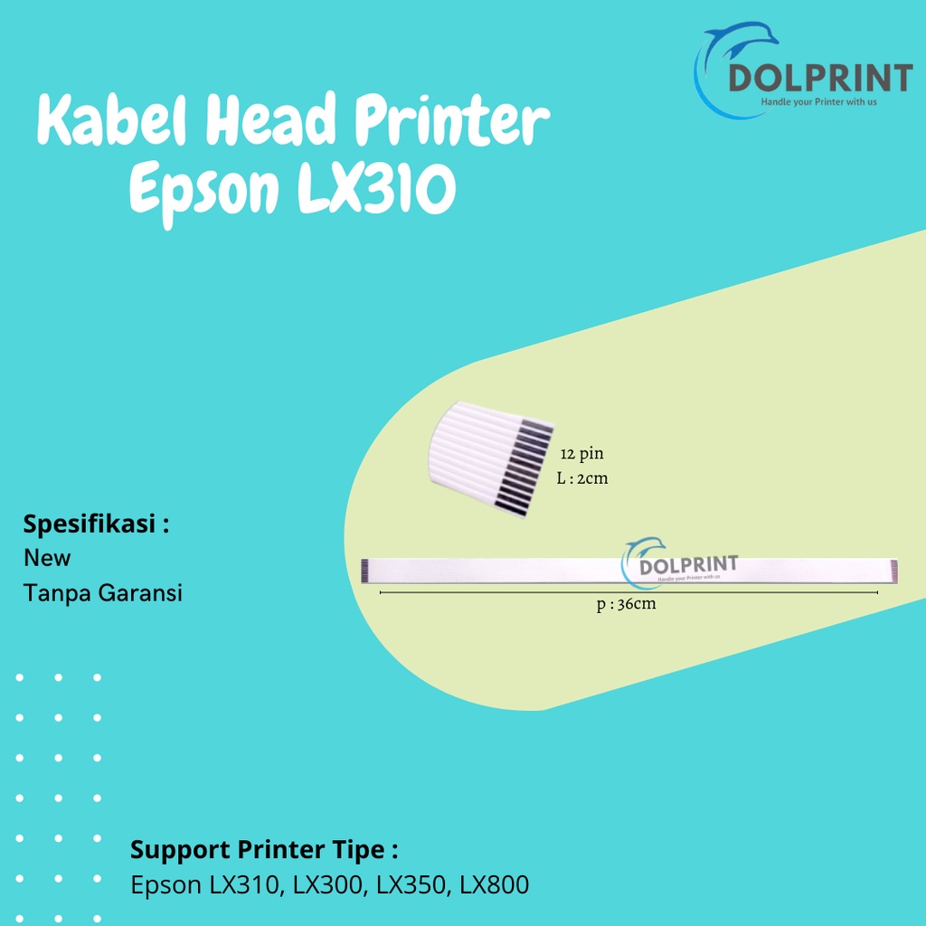 Jual Kabel Head Epson LX310 LX-310 LX-300 LX-350 LX-800 New (1 Pair ...