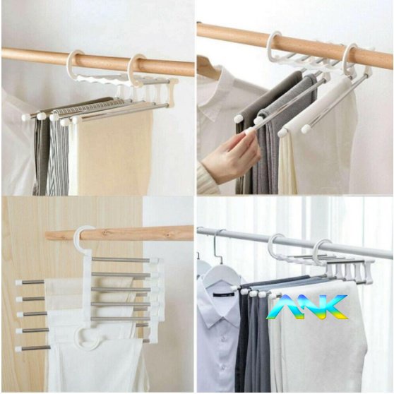 Jual HANGER STAINLESS STEEL 5 IN 1 MULTIFUNGSI | Shopee Indonesia