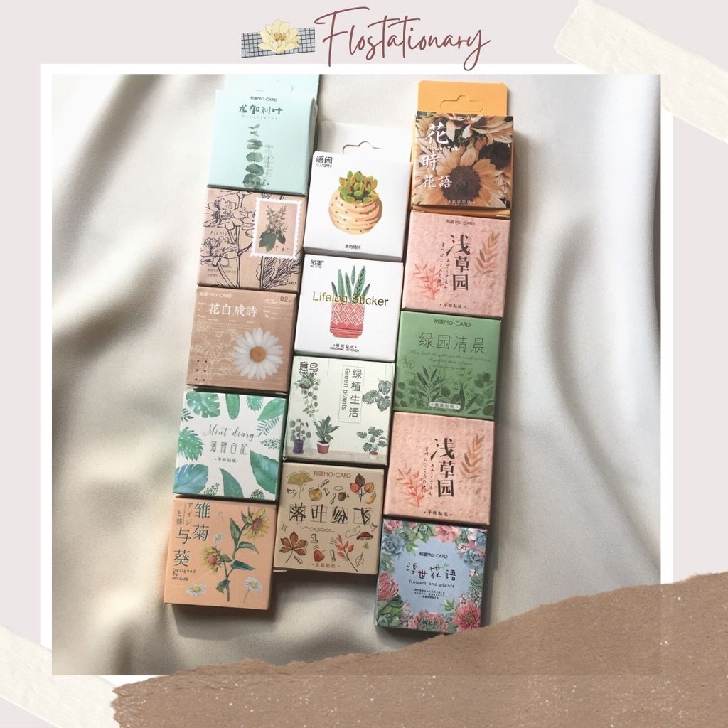 Jual [FS] Aesthetic Sticker Plant Edition Box Stiker Tanaman Deco ...
