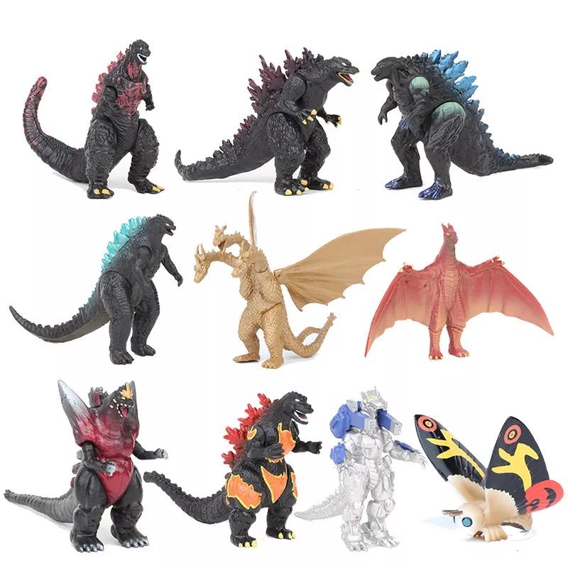 Jual ACTION FIGURE GODZILLA SET ISI 10 - MONSTER KAIJU ULTRAMAN ...