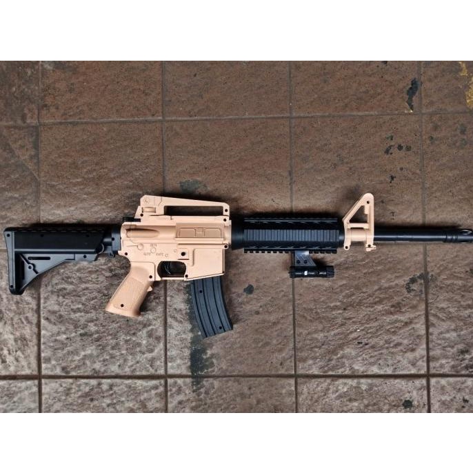 Jual M4A1 Ris Desert [M15 Series] Dcobra Spring Rifle Toys Gun | Shopee ...