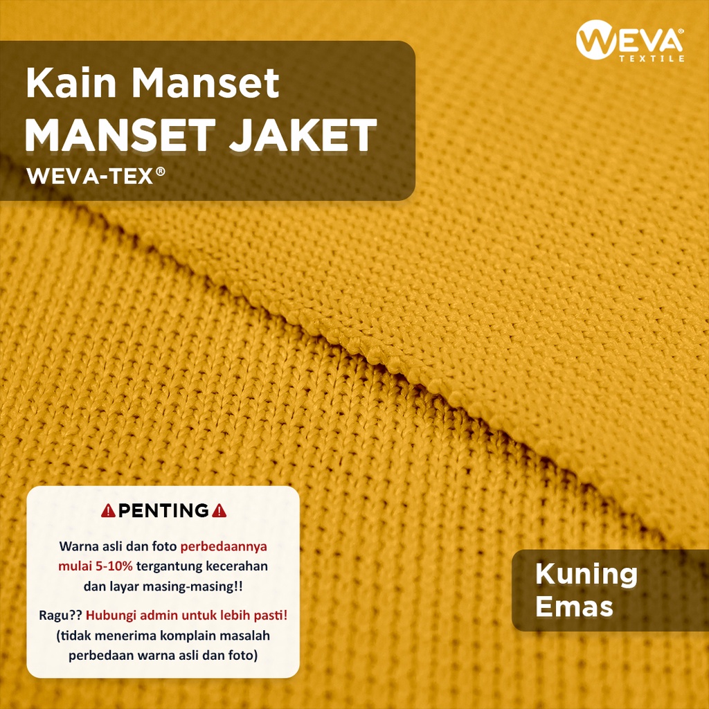 Jual Bahan Kain Manset Jaket Polyester Murah Kuning Emas | Shopee Indonesia