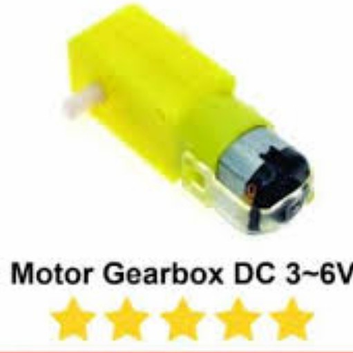 Jual Motor DC Gearbox 3-6V 200 Rpm Cocok untuk robot Line Follower ...