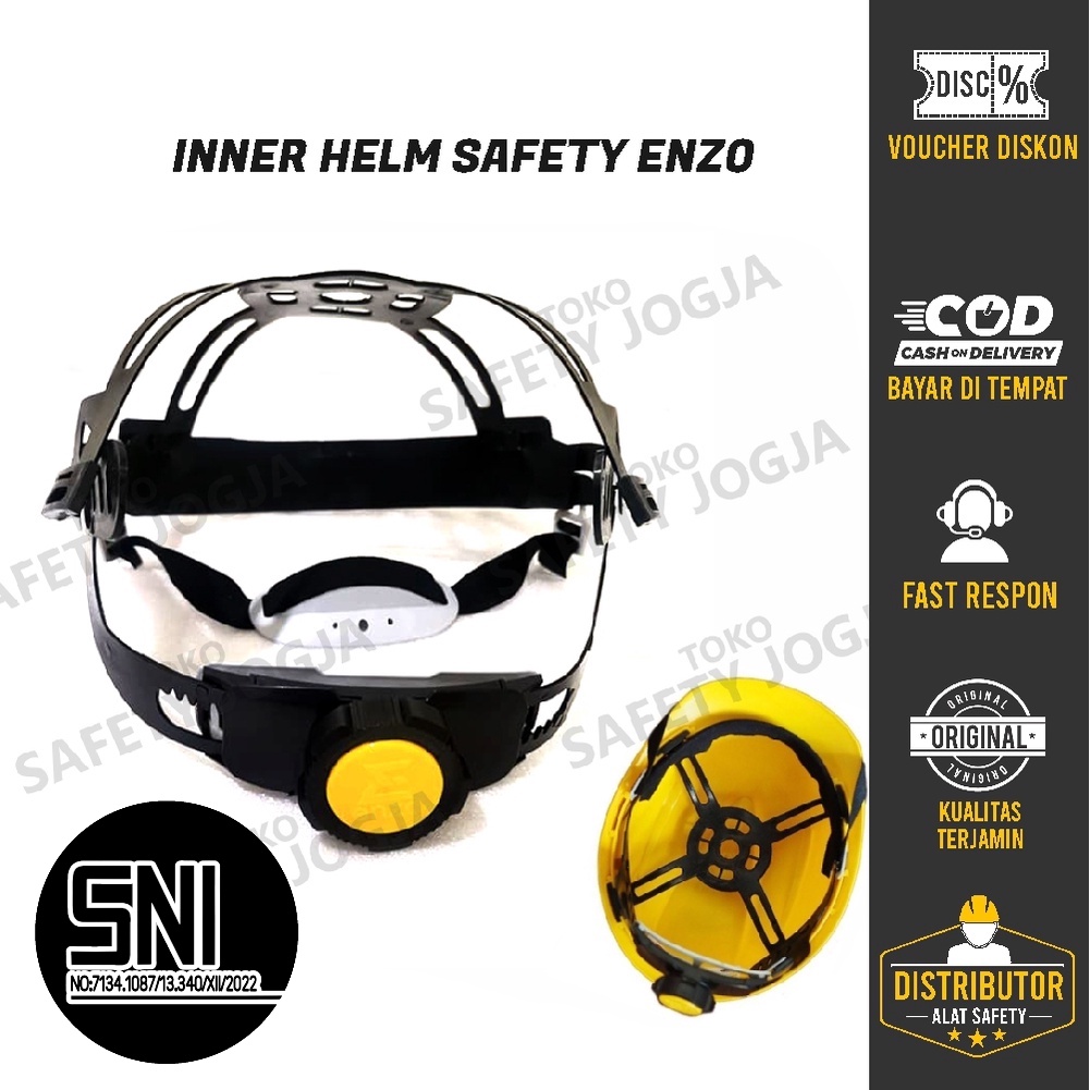 Jual INNER HELM PUTAR FASTRACK TALI PUTER SAFETY PROYEK V GUARD ENZO ...