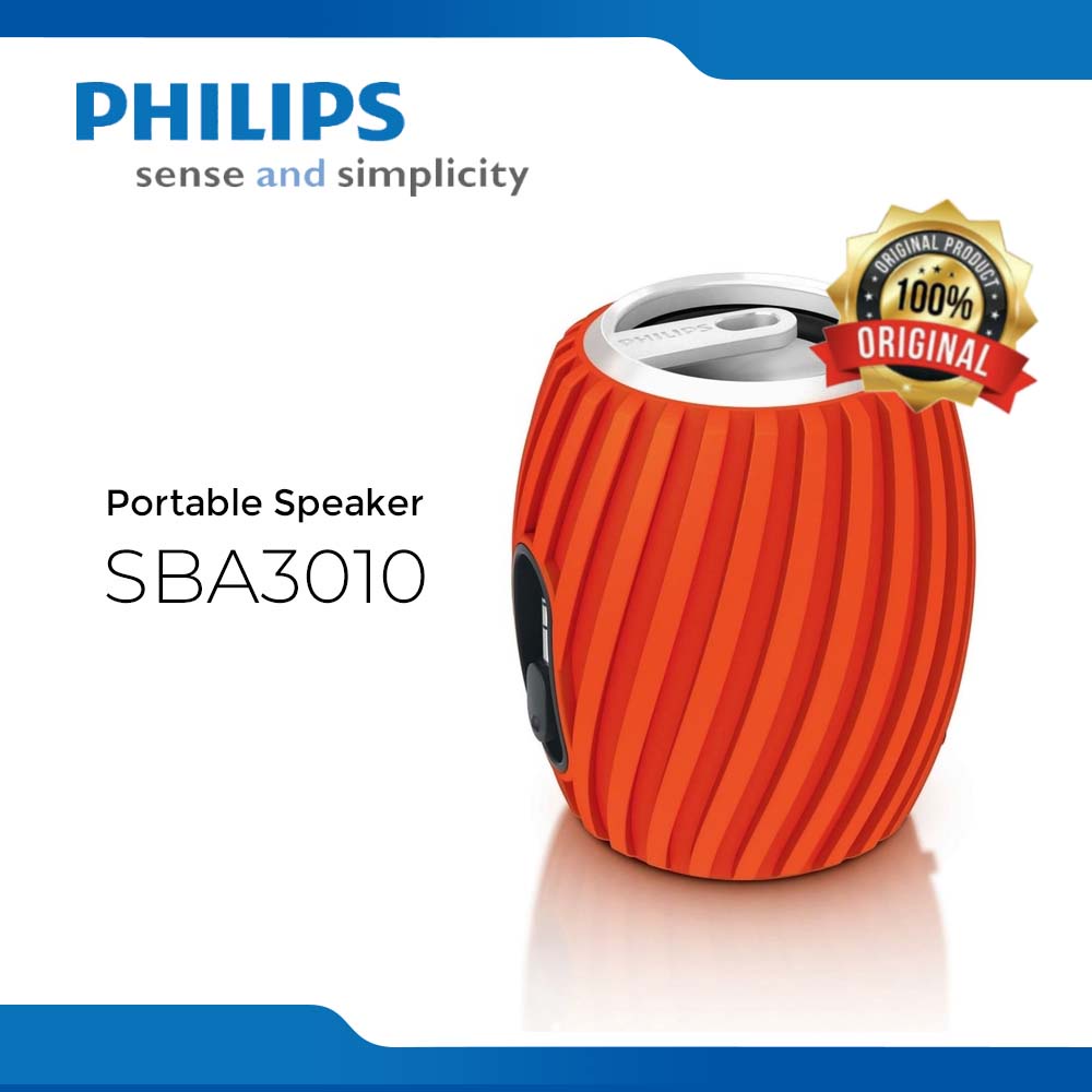 Jual Speaker Portabel Philips SBA 3010 Orange | Shopee Indonesia