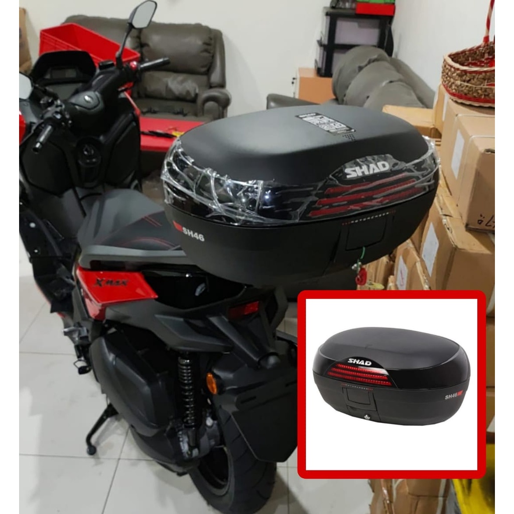 Jual Paketan Box Premium SHAD Sh44 Carbon Dan Breket Box Rear Carrier Eropa Motor Xmax--250 ...