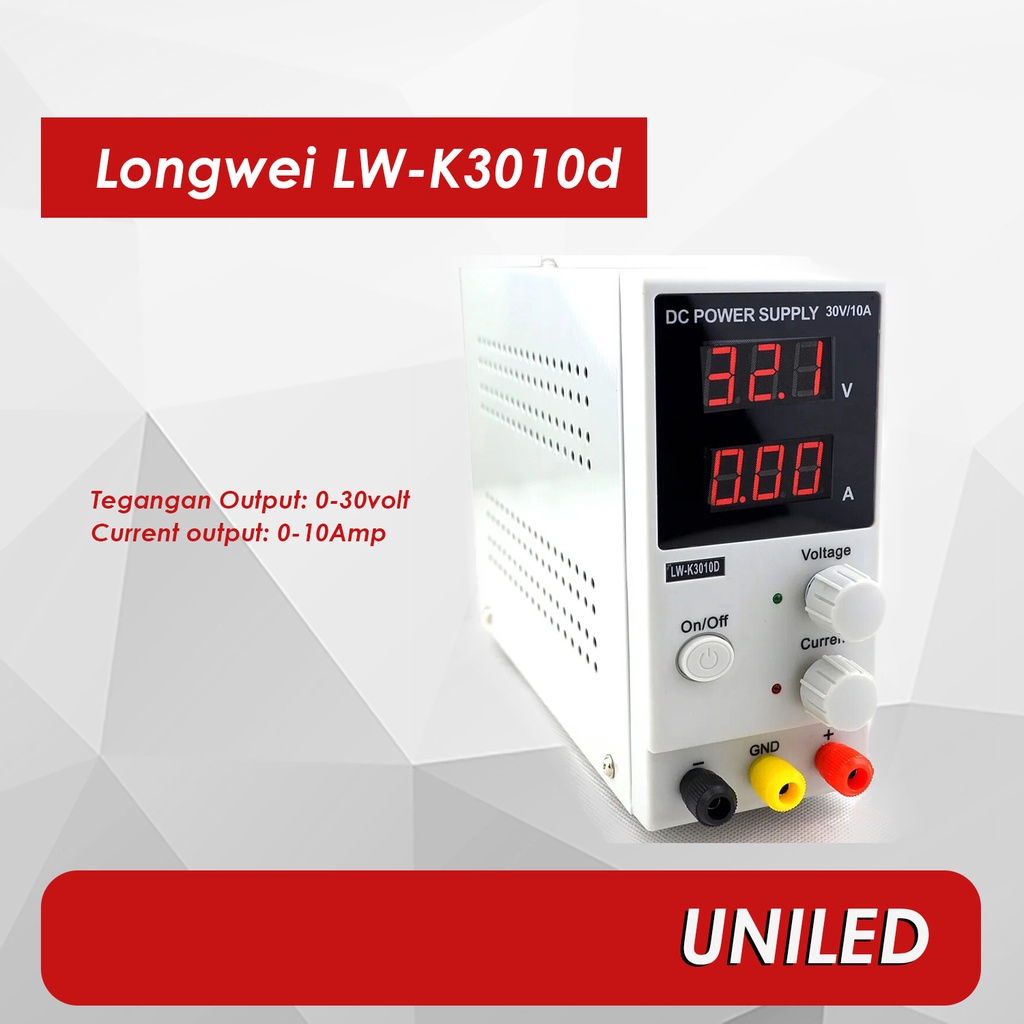 Jual Longwei Power Supplay LW-K3010D 30 V 10A Variable Adjustable ...
