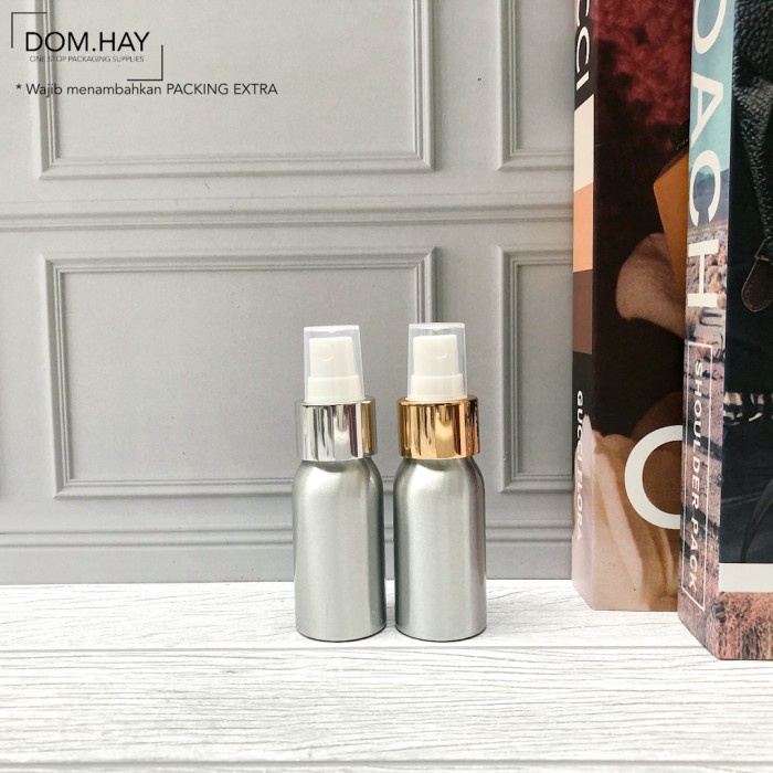 Jual 30ml Botol Aluminium Tutup Spray Metalik Kemasan Packaging Anti ...