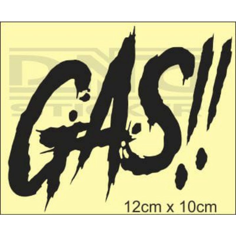 Jual cutting sticker gas 12cm x 10cm | Shopee Indonesia